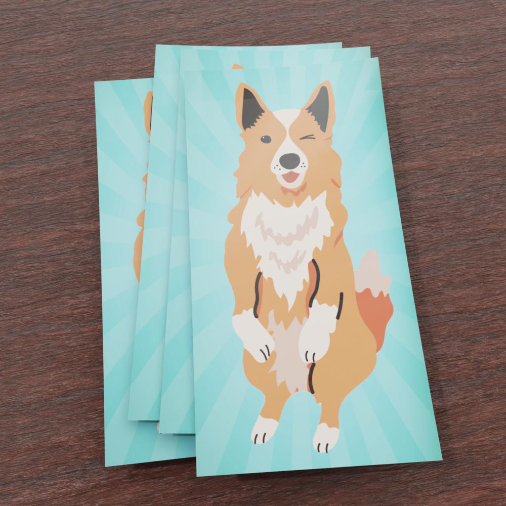 2"x4" Vertical Rectangle Sticker (8 sq. inches) - Just Buttons