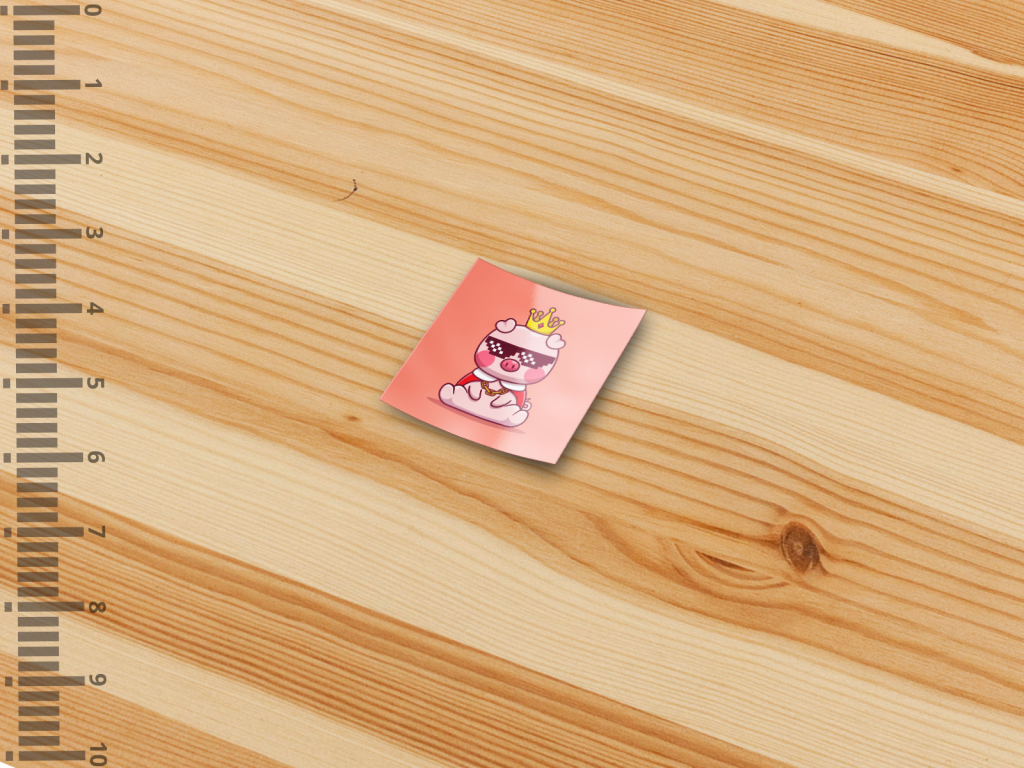 2" Square Sticker (4 sq. inches) - Just Buttons