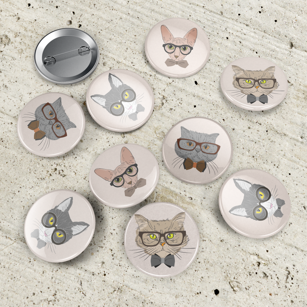 Shop 1.25 Inch Round Custom Buttons with Pinbacks- JustButtons